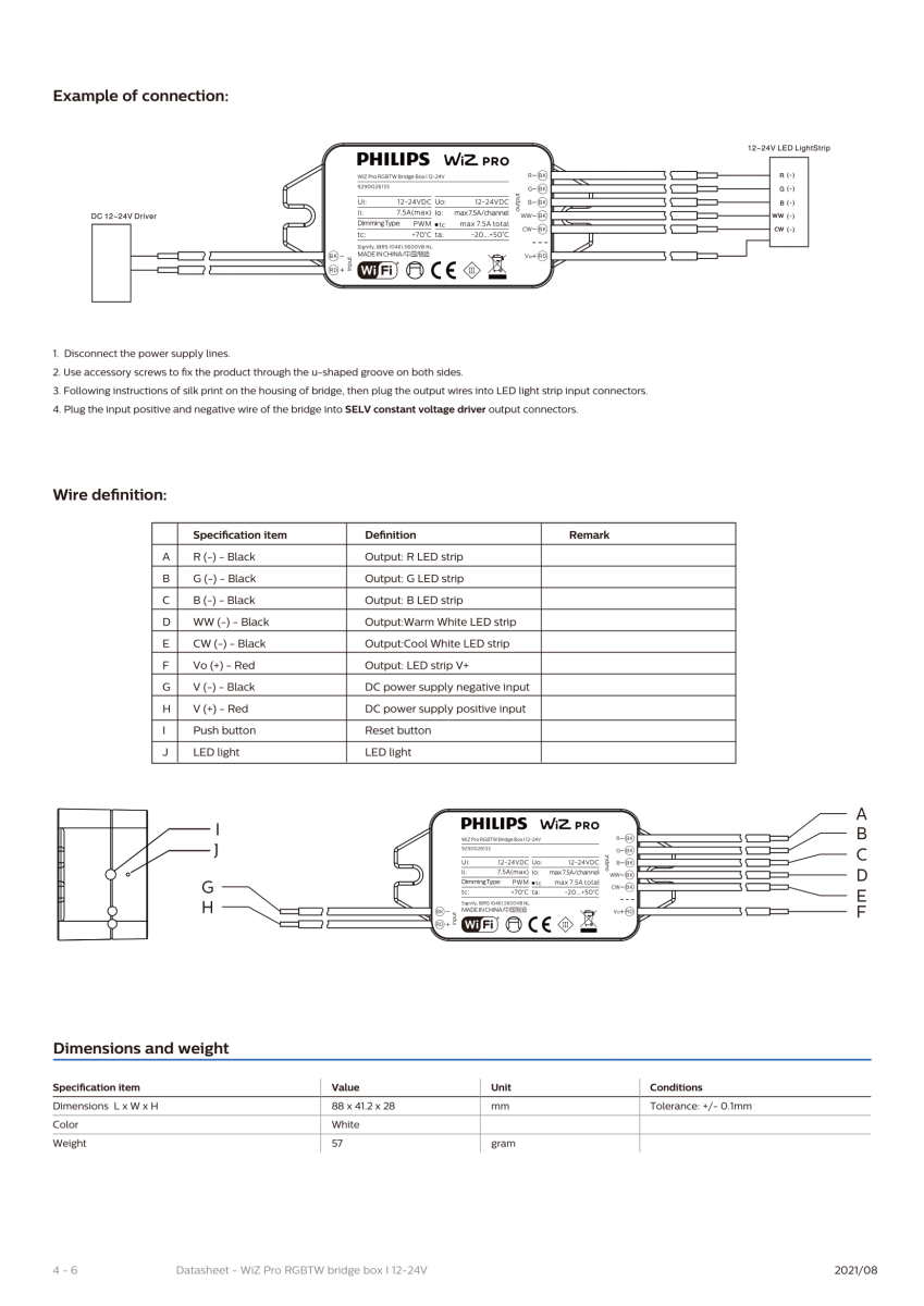 WiZ Pro RGBTW Bridge Box I 12-24V